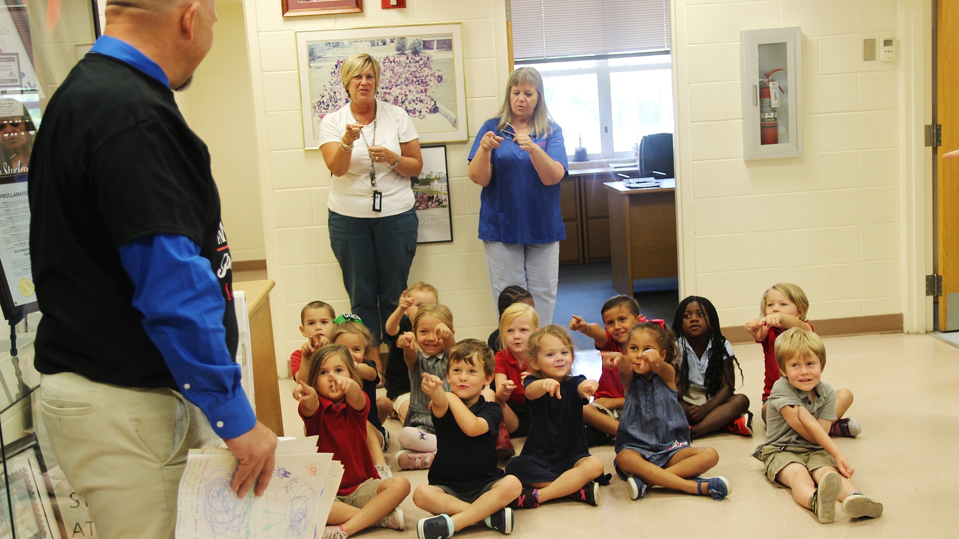 Pathways Elementary celebrates its principal with craft and song ...