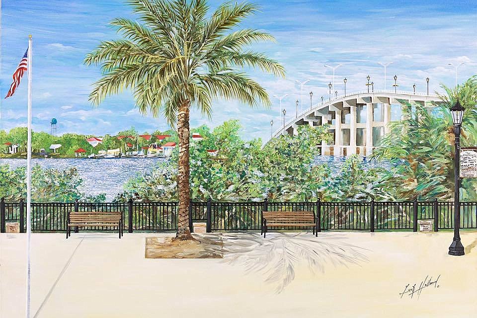 New artist introduces herself to Ormond with a painting of Granada ...