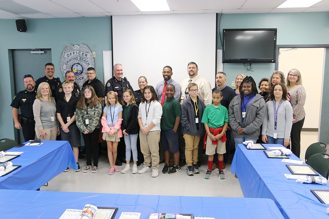 Ormond Beach Police honor OBMS students making positive choices ...
