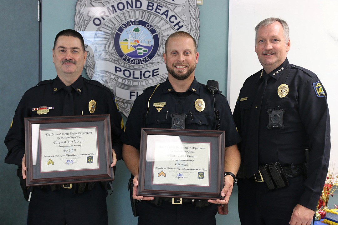 Ormond Beach Police officers promoted | Observer Local News | Palm Coast Observer and Ormond ...