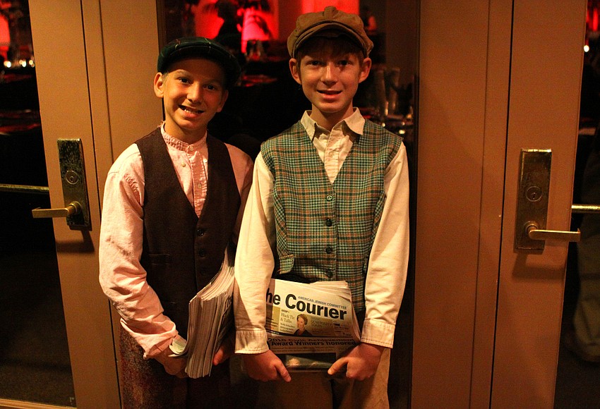 Your Observer | Photo - Jakob and Zachary Lutz as the AJC Courier paper ...