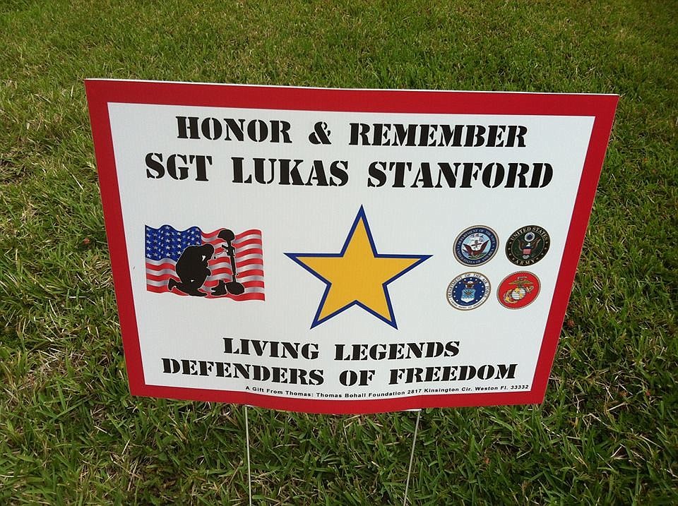Good deed: Sign honoring fallen soldier replaced | Observer Local News ...