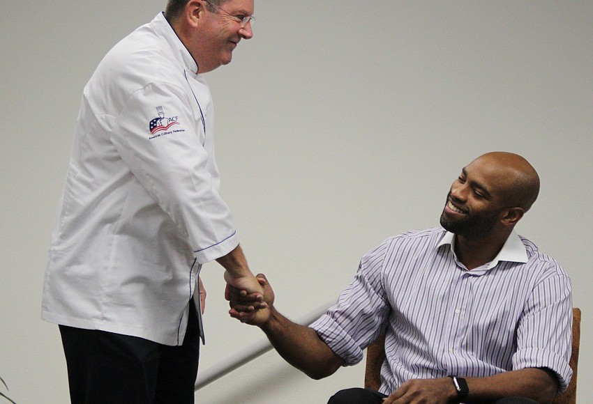 NBA star Vince Carter and mother visit and speak at their Vince Carter ...