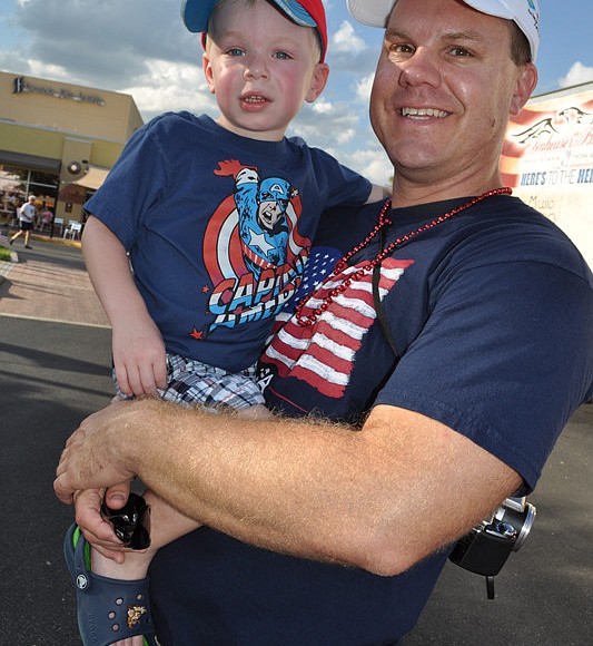 Your Observer | Photo - Cameron Locke got a ride from his dad, Chris.