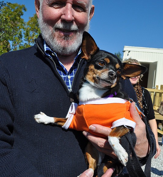 Your Observer | Photo - Jay Crawley brought out his adopted dog, Noname.