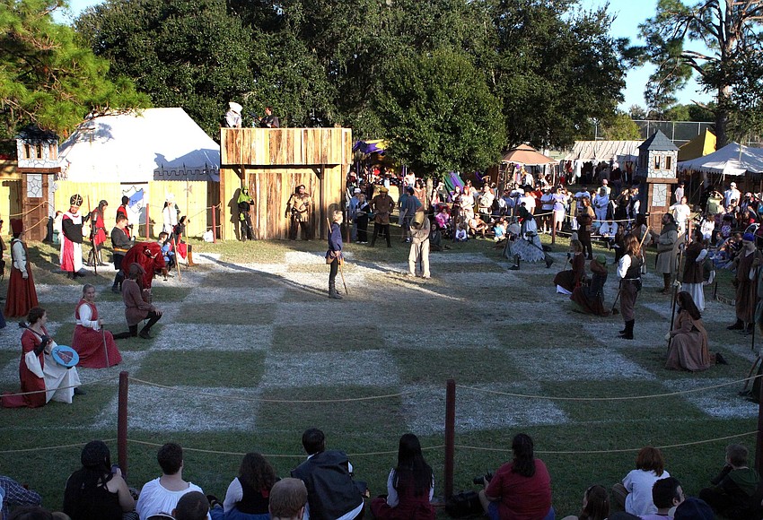 Your Observer | Photo - A look from above of the Human Combat Chess Match.