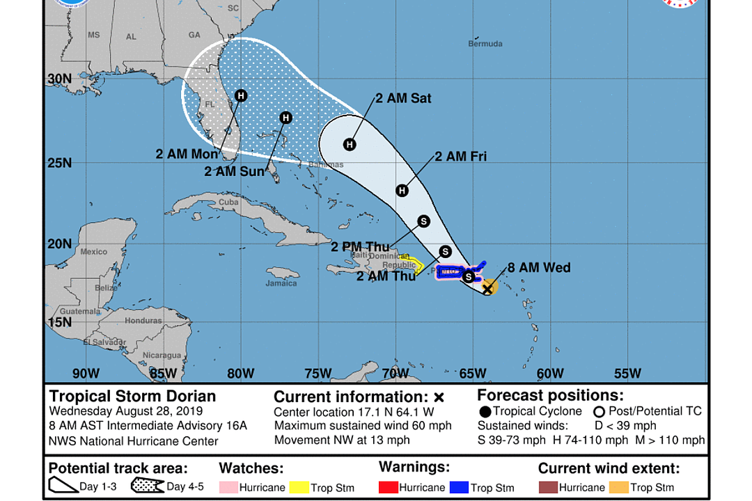 County urges preparedness as Dorian aims toward Flagler | Observer ...