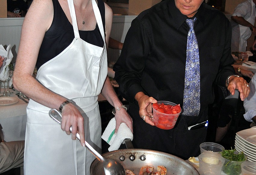 Your Observer | Photo - Courtney Dougherty gets some help from Sarah ...