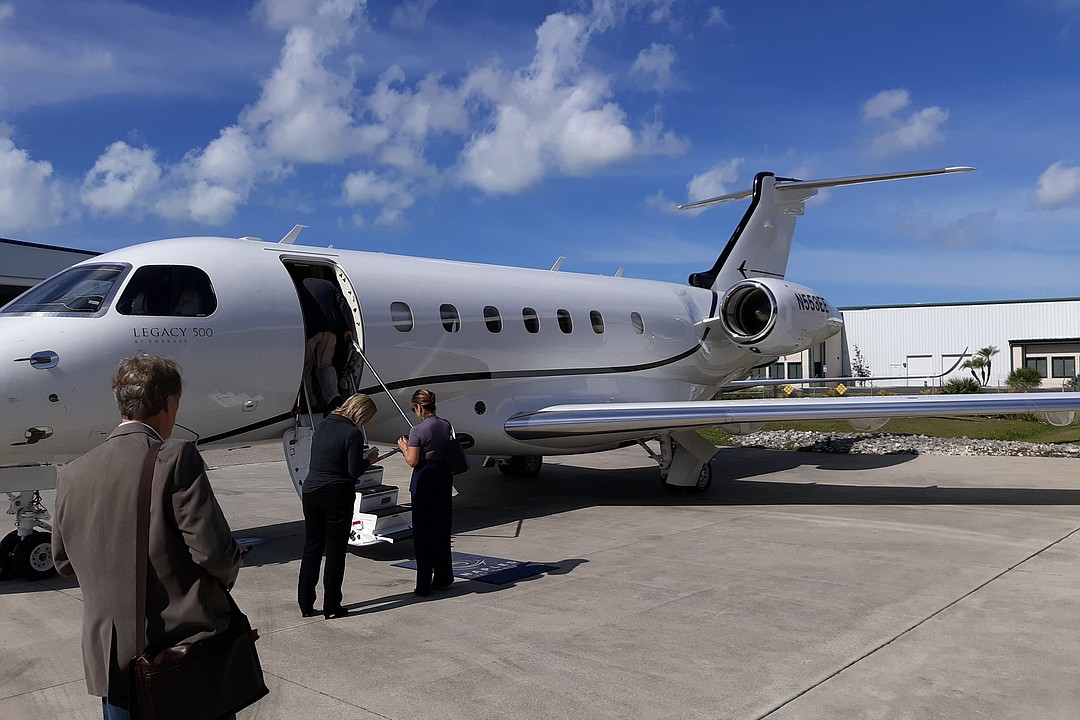 Business jet manufacturer shows off planes with demo flight | Business ...