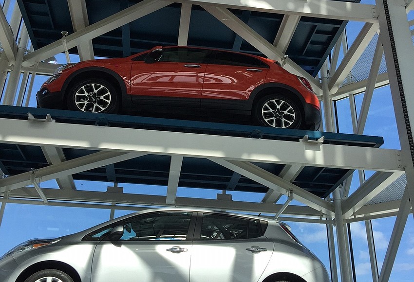 Jax Daily Record| Photo - Inside the eight-story tower of cars. The ...