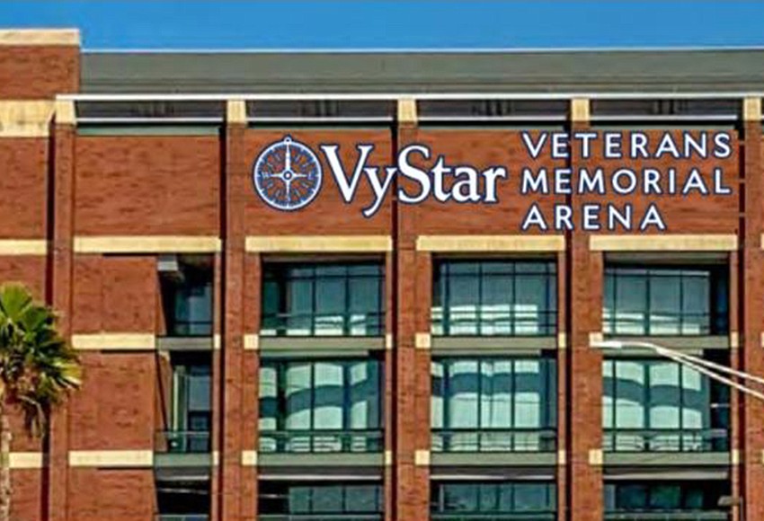 VyStar Veterans Memorial Arena signs, Lofts at Brooklyn win final ...