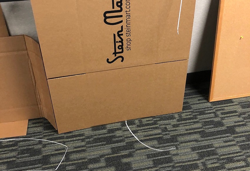 Jax Daily Record| Photo - Unused shipping boxes.