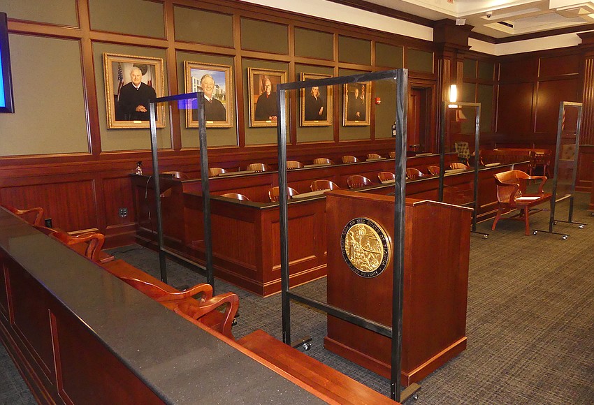 Jax Daily Record| Photo - Projective plexiglass panels inside the ...