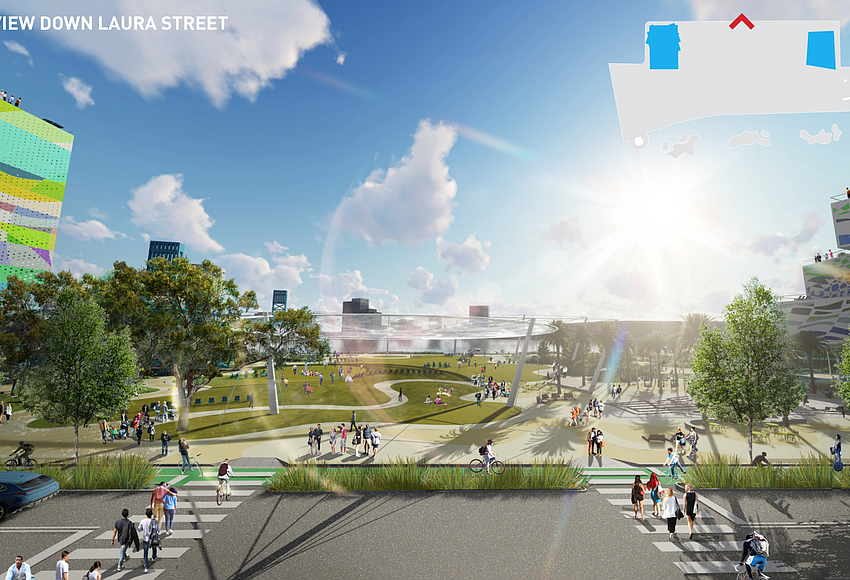 Jax Daily Record| Photo - An artist's rendering of Jax Park.
