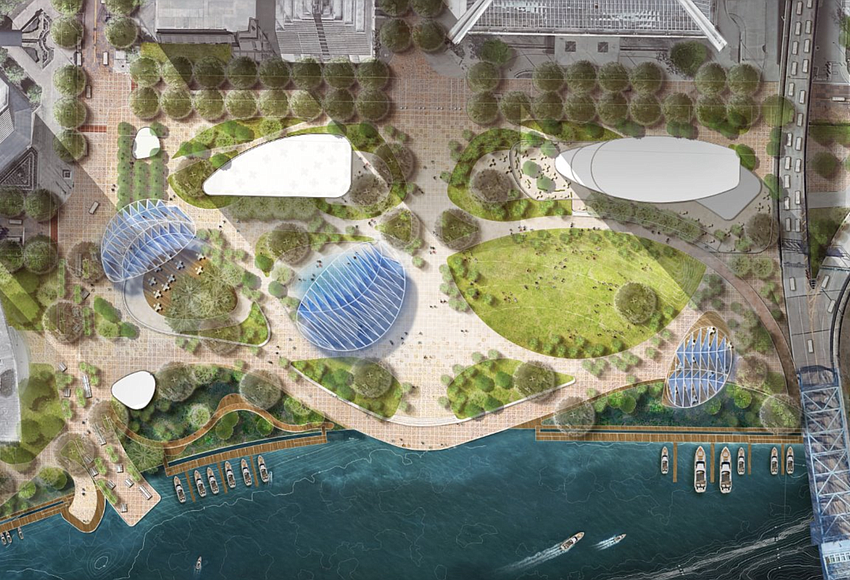 Riverfront Plaza design competition: Agency Landscape + Planning