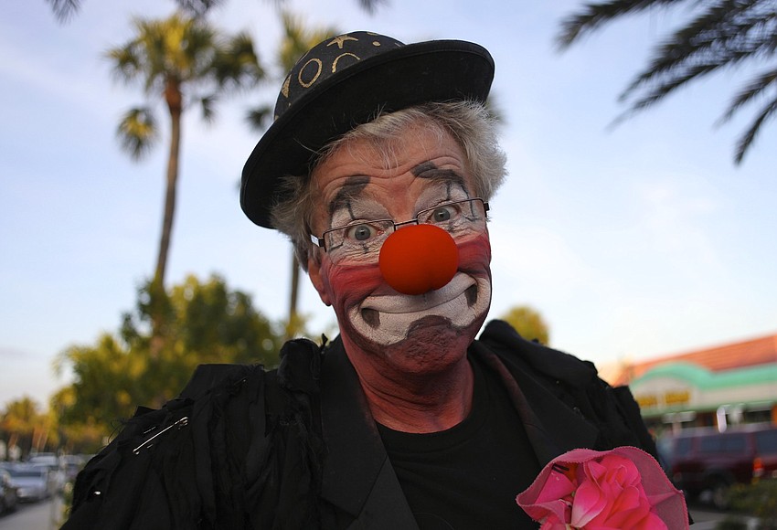 Your Observer | Photo - Toby Ballantine joins in the Mardi Gras fun.