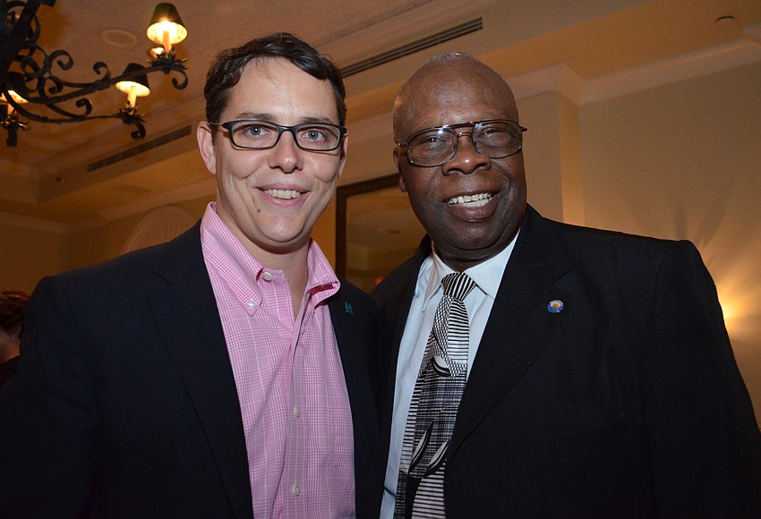 Your Observer | Photo - Kelly Kirschner and Sarasota Mayor Willie Shaw