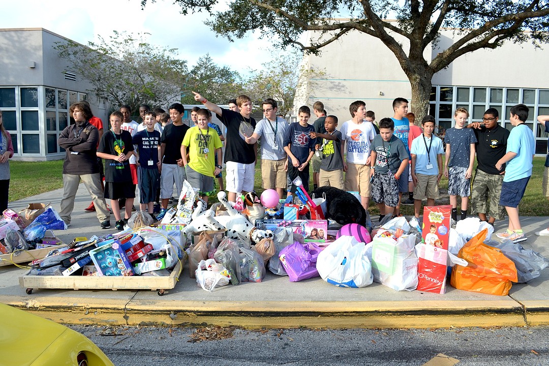 Haile Middle students donate to Toys for Tots | Your Observer