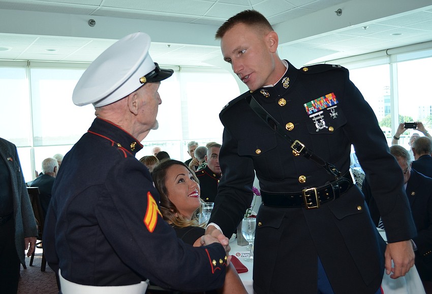 Your Observer | Photo - Veteran Larry Larose and Capt. Geoff Smith met ...