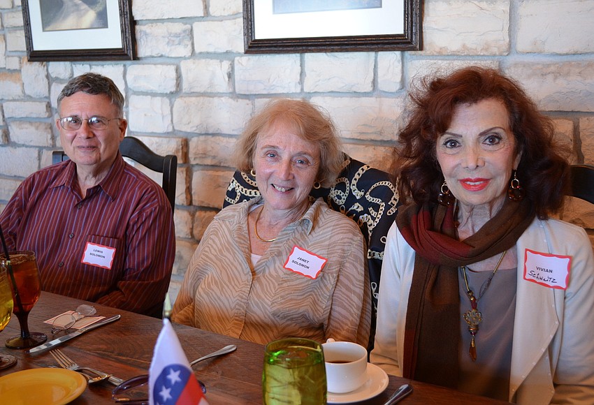 Your Observer | Photo - Lewis and Janet Solomon with Vivian Schweitz.