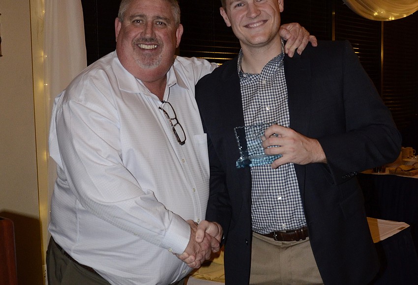 Your Observer | Photo - Dave Magee presents Regan Teague with the ...