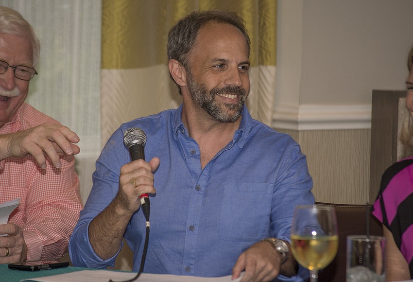 Your Observer | Photo - Sam Lowry judges the YPG Spelling Bee at Hotel ...