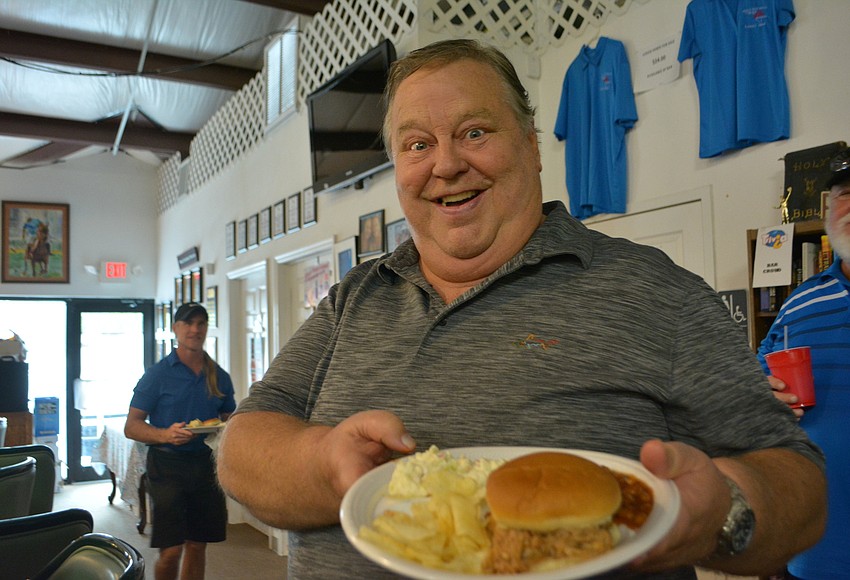 Your Observer | Photo - Jack Ogren shows off the post-tournament meal.