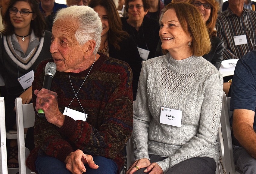 Your Observer | Photo - Richard Basch says a few words before he ...