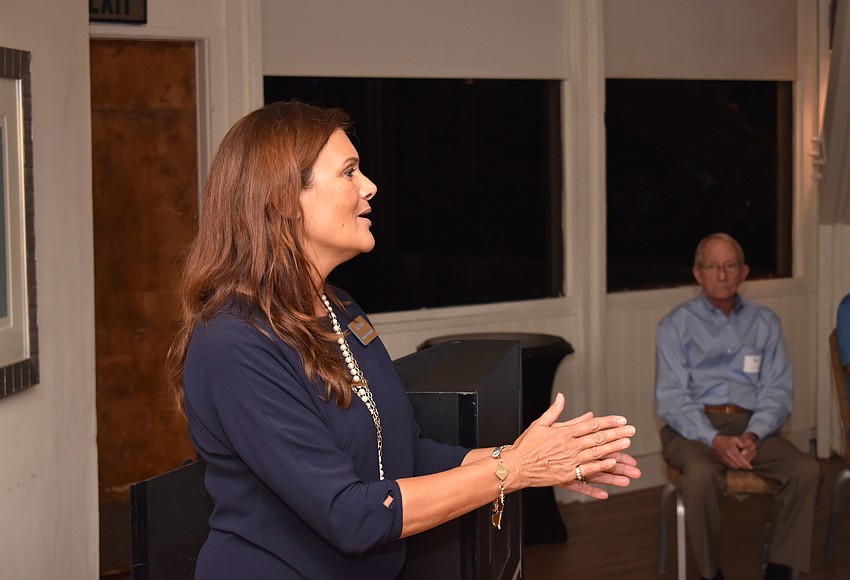 Your Observer | Photo - Chairwoman Gail Welch welcomes guests.