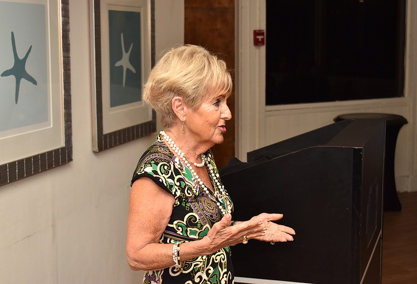 Your Observer | Photo - Compeer Founder Bunny Skirboll addresses the crowd.