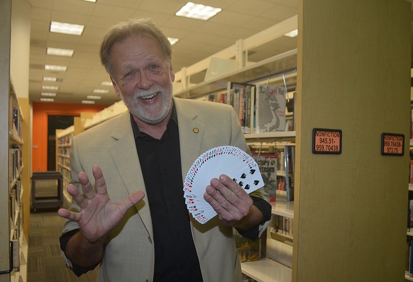Your Observer | Photo - Magician David Pitchford shows off some card ...