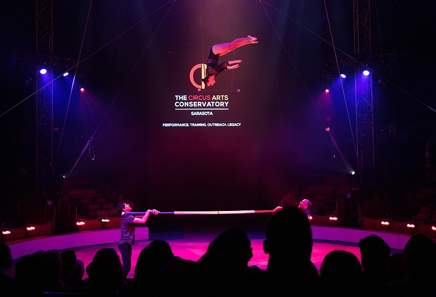 Your Observer | Photo - The Cirque Eos performance of the Russian Bar Trio.