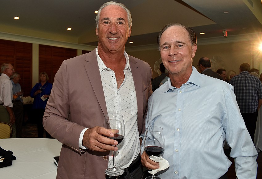 Your Observer | Photo - Event host Paul Karon and David Gutridge