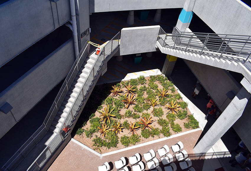 Your Observer | Photo - The garage features an Atrium in the middle.