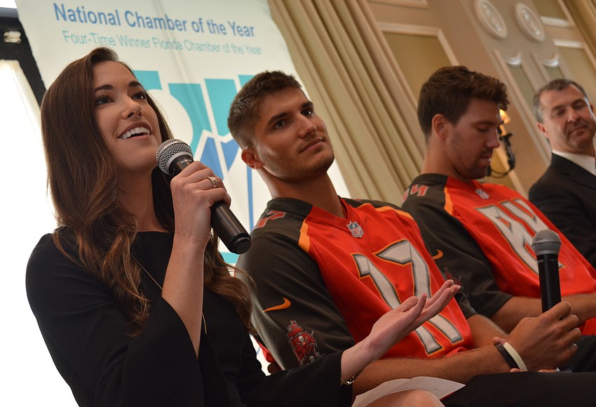 Your Observer | Photo - Bucs reporter Casey Phillips questions wide ...