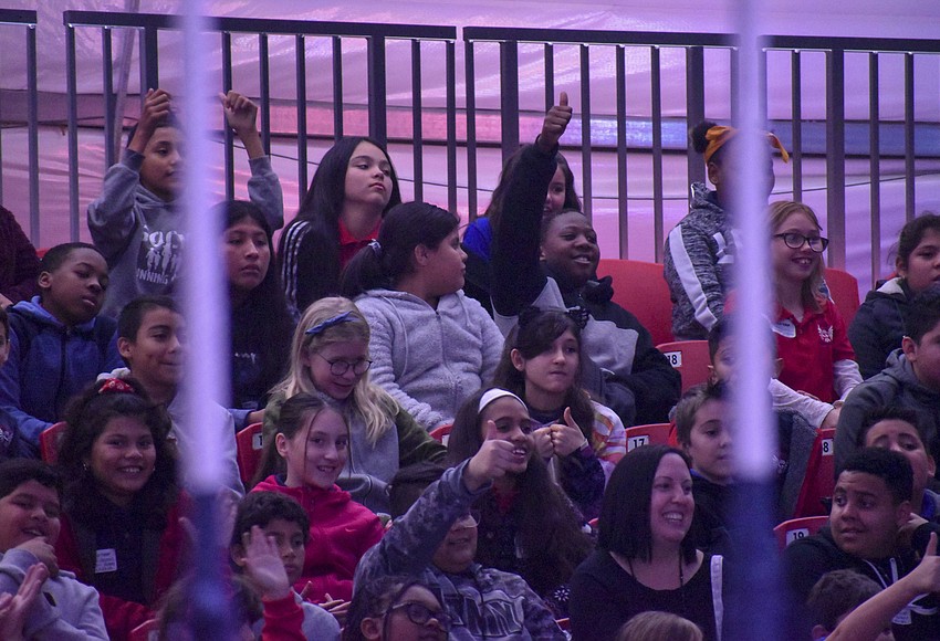 Your Observer | Photo - Gocio Elementary School students cheer Bucky ...