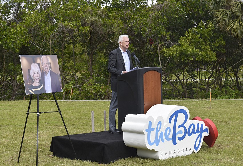 Your Observer | Photo - A.G. Lafley speaks during the groundbreaking.
