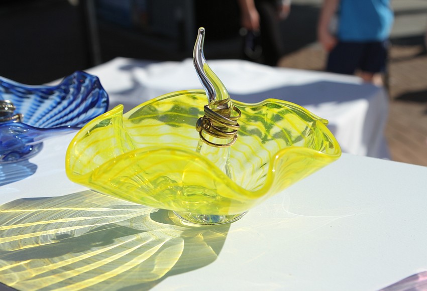 Your Observer | Photo - John Fradis Art Glass had several glass sculptures.
