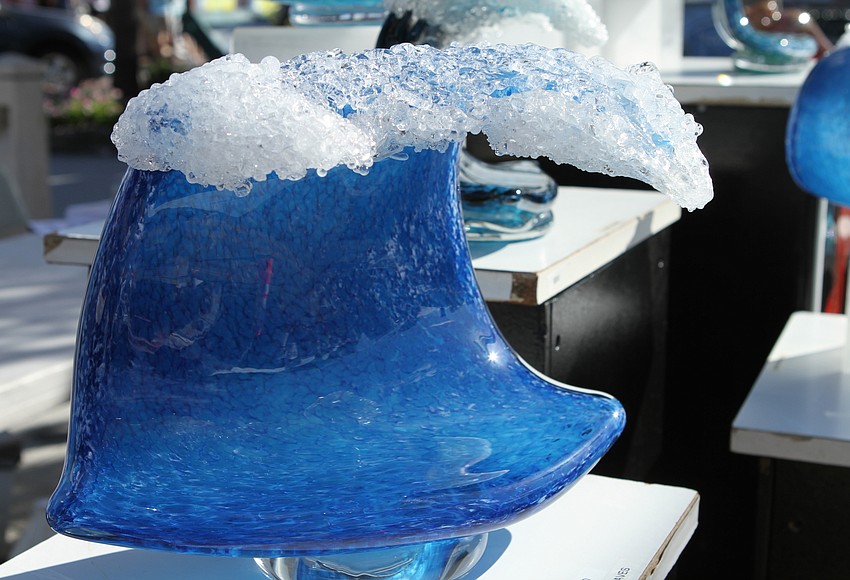 Your Observer | Photo - John Fradis Art Glass had several glass sculptures.