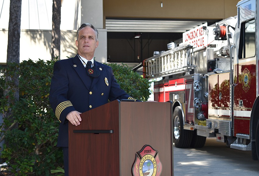 Your Observer | Photo - Longboat Key Fire Chief Paul Dezzi spoke during ...