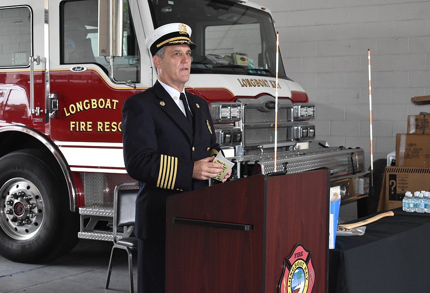 Your Observer | Photo - Longboat Key Fire Chief Paul Dezzi speaks ...