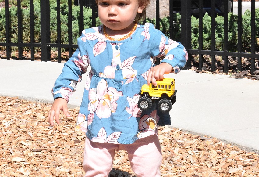 Your Observer | Photo - Parrish's Sadie Woods, who is 1, plays with ...