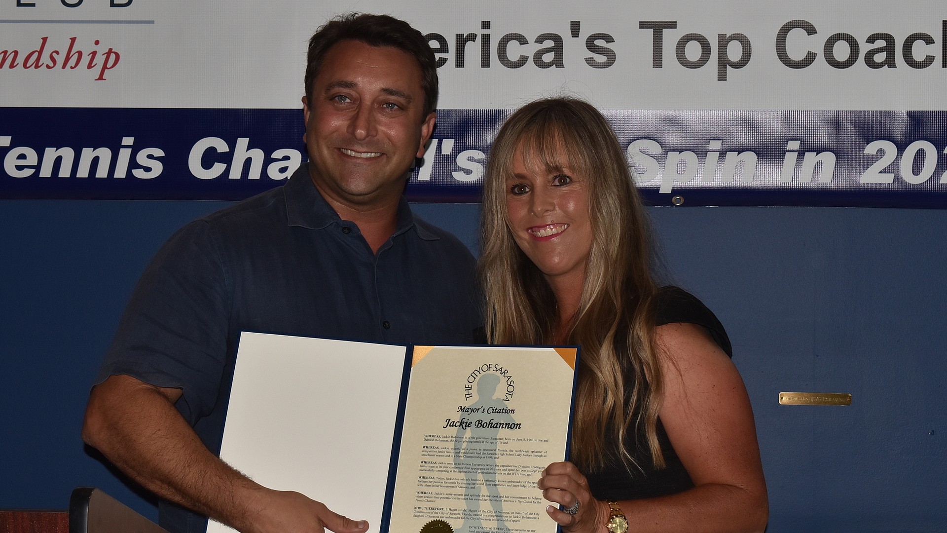 Club honors tennis director | Your Observer