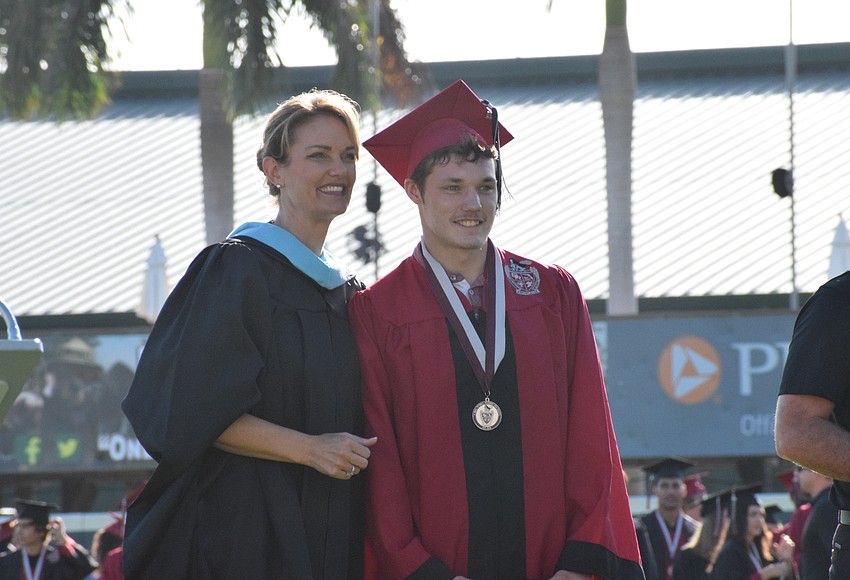 Your Observer | Photo - Principal Sharon Scarbrough and senior Justin ...