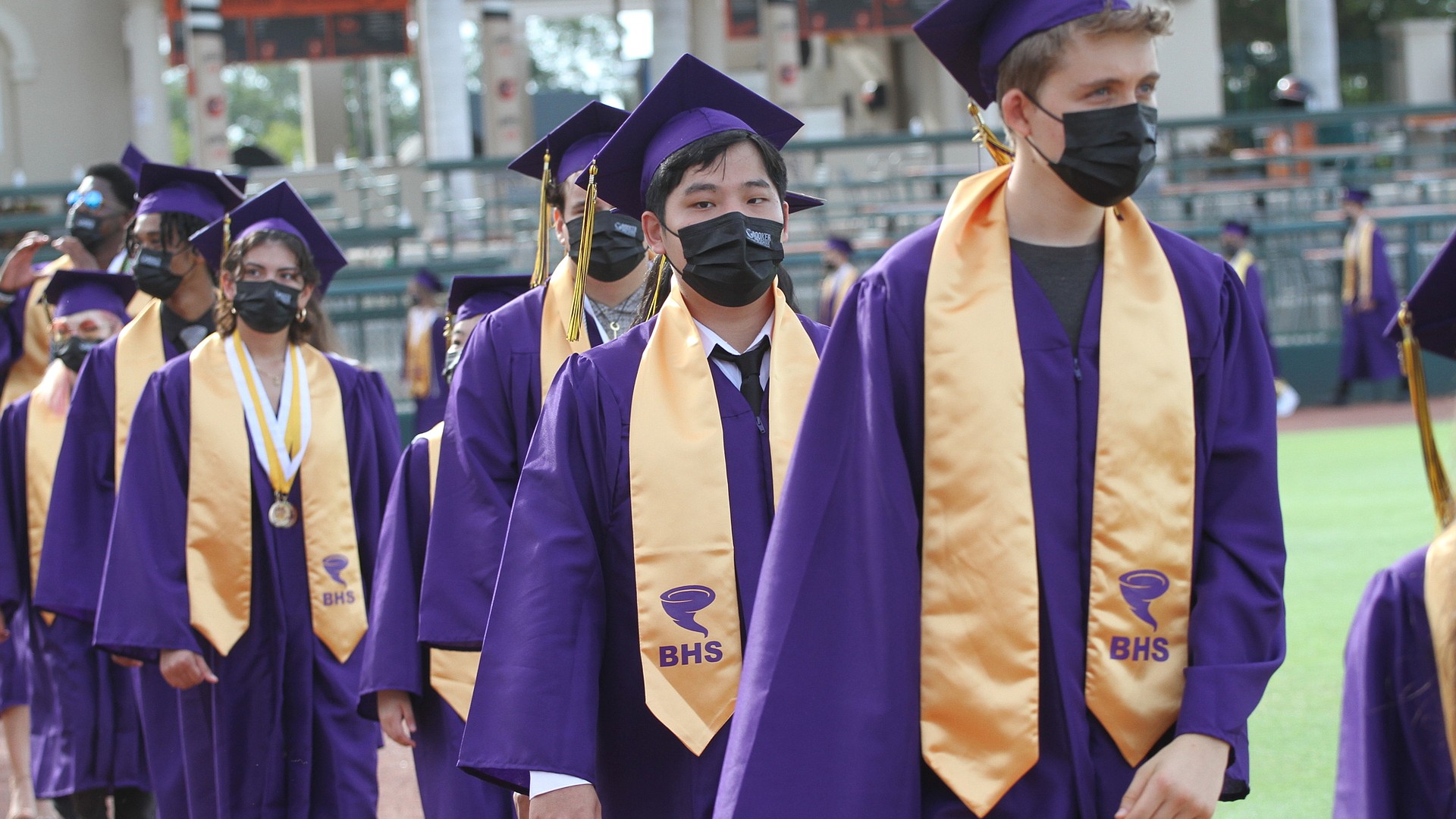 Booker High School students celebrate 2021 graduation at Ed Smith ...