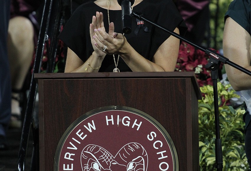 Your Observer | Photo - Principal Erin del Castillo applauds the class ...