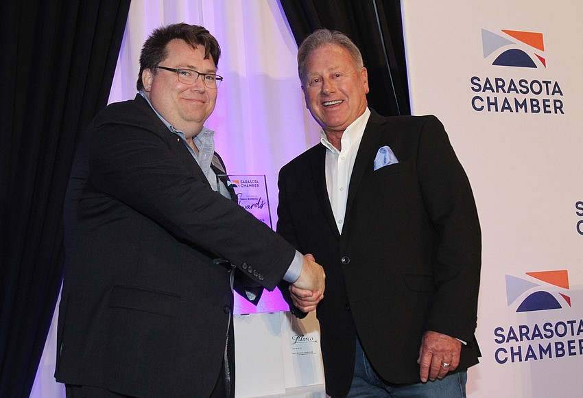 Your Observer | Photo - Dan DeLeo gives the Large Business Award to ...