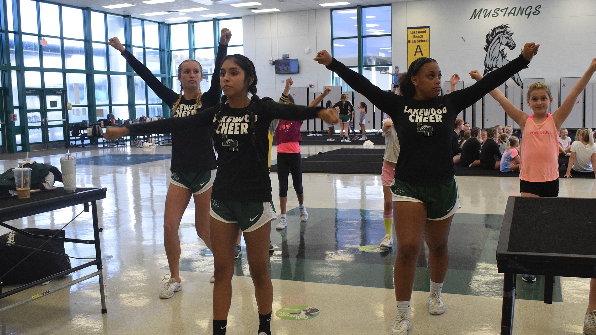 Lakewood Ranch High School mini cheerleaders show big spirit during ...