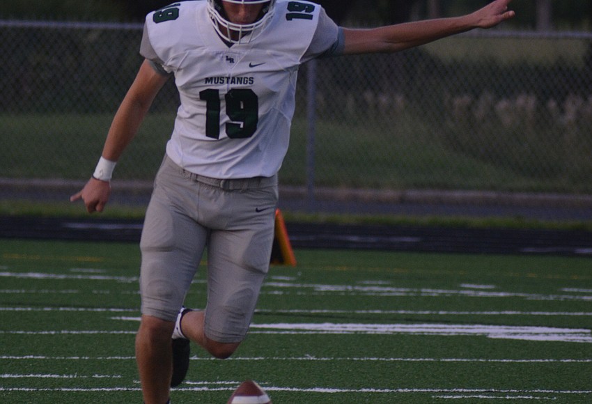 Your Observer | Photo - Lakewood Ranch senior kicker Drew Clark kicks ...