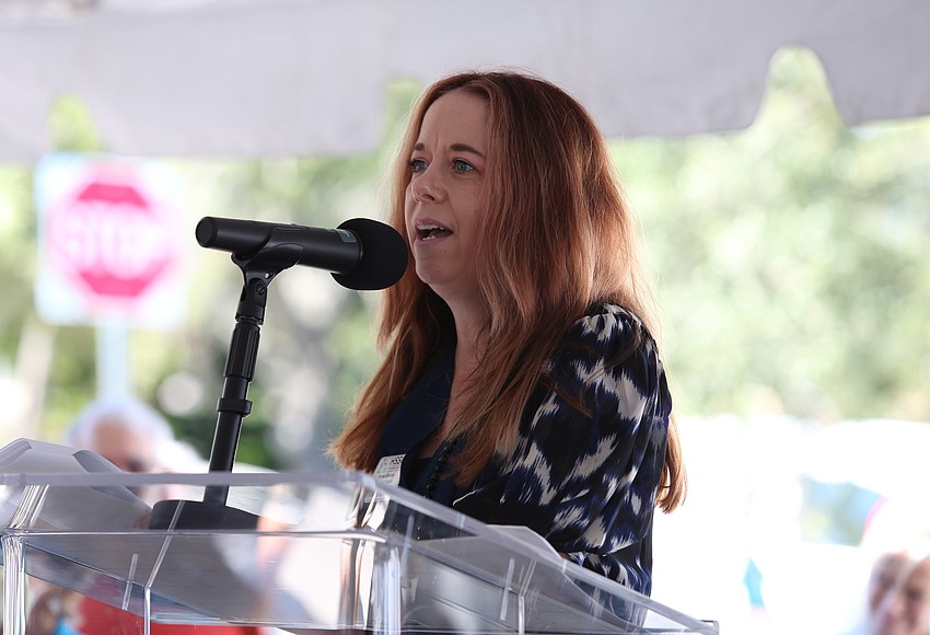 Your Observer | Photo - Executive Director Anna Gonce tells the crowd ...